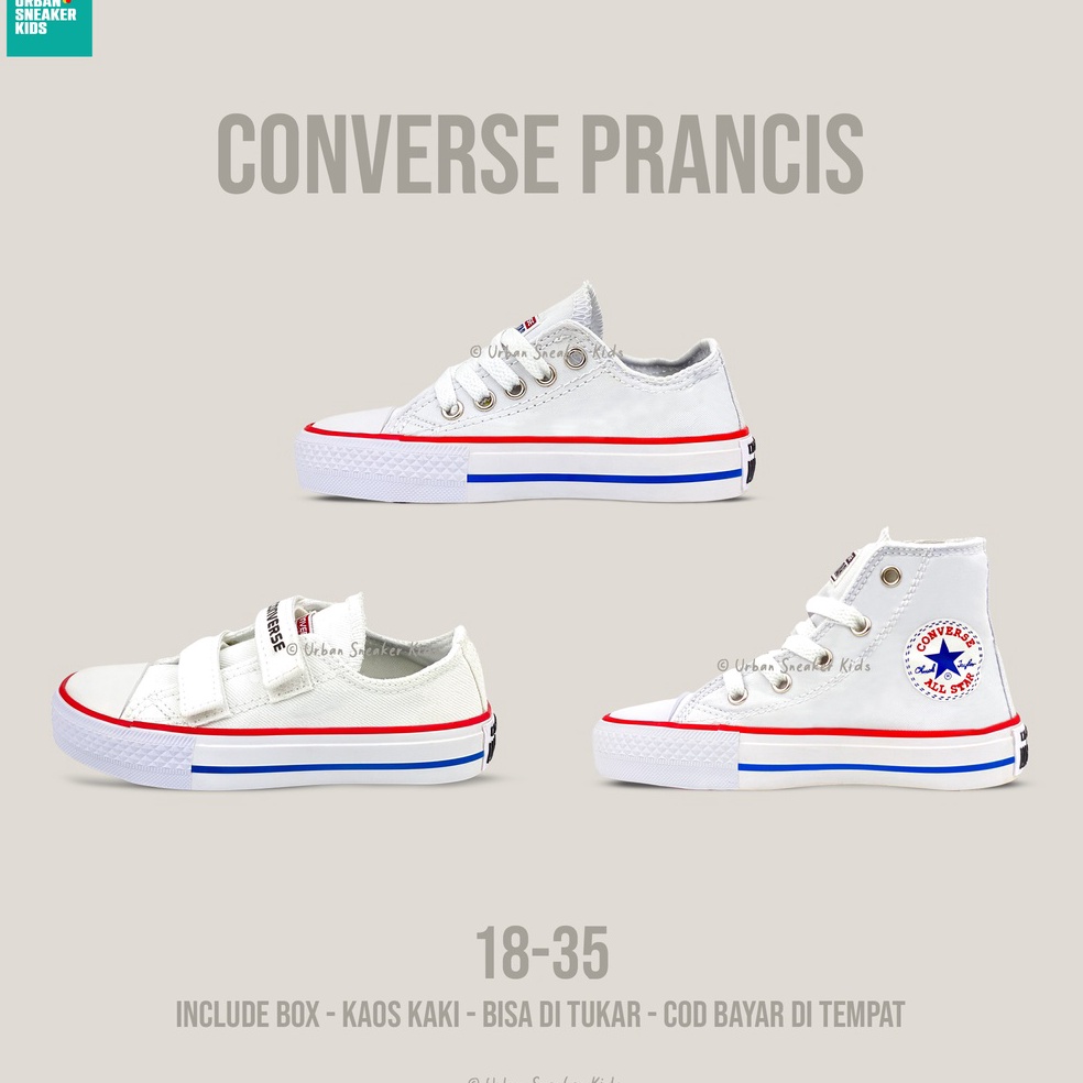 Jual [D♫5Z. ) SEPATU ANAK CONVERSE PRANCIS 18-35 SEPATU CONVERSE ALL ...