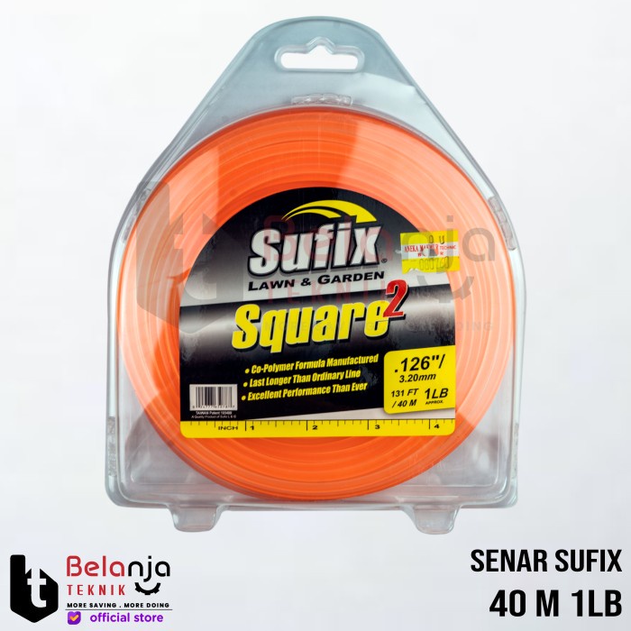 Jual Terlaris Sufix Tali Senar Mesin Potong Rumput Kotak 40 Meter Trimmer Line 3.2Mm | Shopee ...