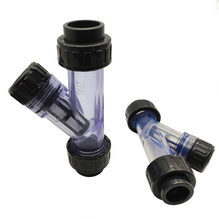 Jual Y Strainer Clear Double Union PVC 1 inch Fitting PVC Pipa PVC ...