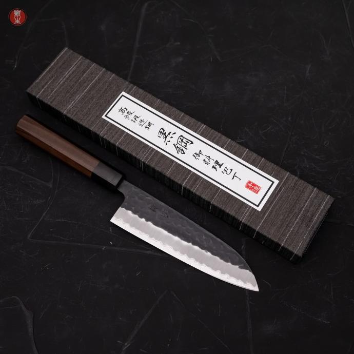 Jual Kuro-Kou Aogami Super Stainless Clad 165mm Santoku Japanese Knife ...