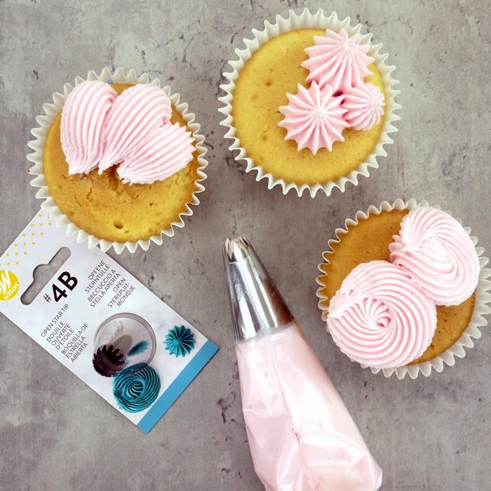 Jual Original Spuit Wilton 4B / Wilton Tip #4B Open Star | Shopee Indonesia