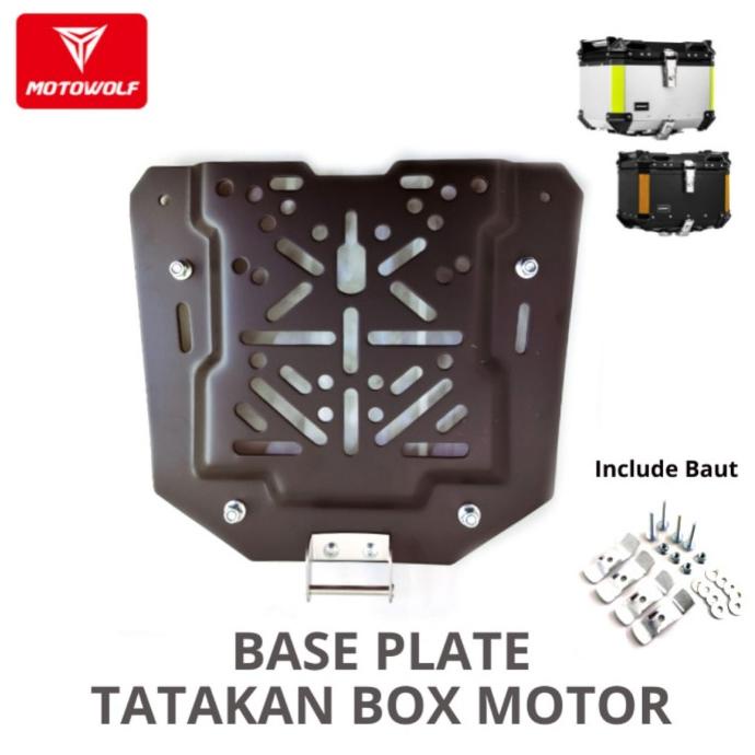 Jual Tatakan Box Motor Touring Motowolf Baseplate Box Base Plate Box ...