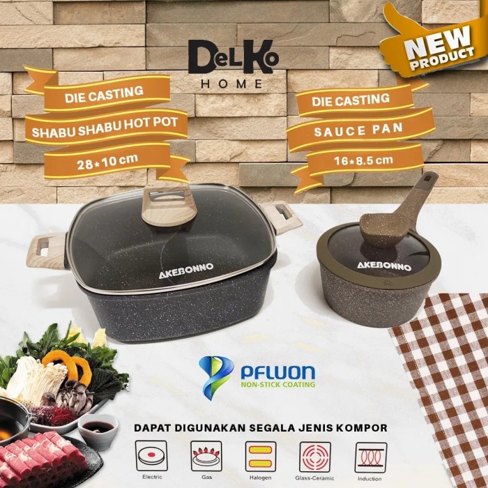 Jual Panci Shabu Sekat 2 / Panci Masak / Panci Shabu2 Sekat Marble Hot ...