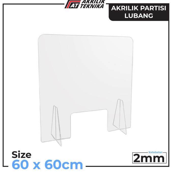 Jual PARTISI / SEKAT / PEMBATAS MEJA AKRILIK TABLE DIVIDER KASIR ...