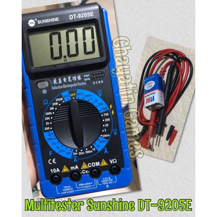 Jual Multitester / Avometer / Tester Digital Merk Sunshine Type Dt ...