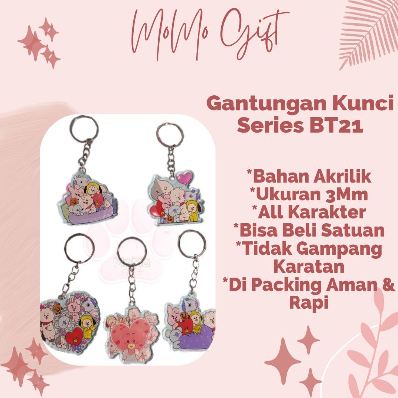 Jual Gantungan Kunci BT21 BTS Akrilik - Ganci K-pop BT21 Series | Shopee Indonesia
