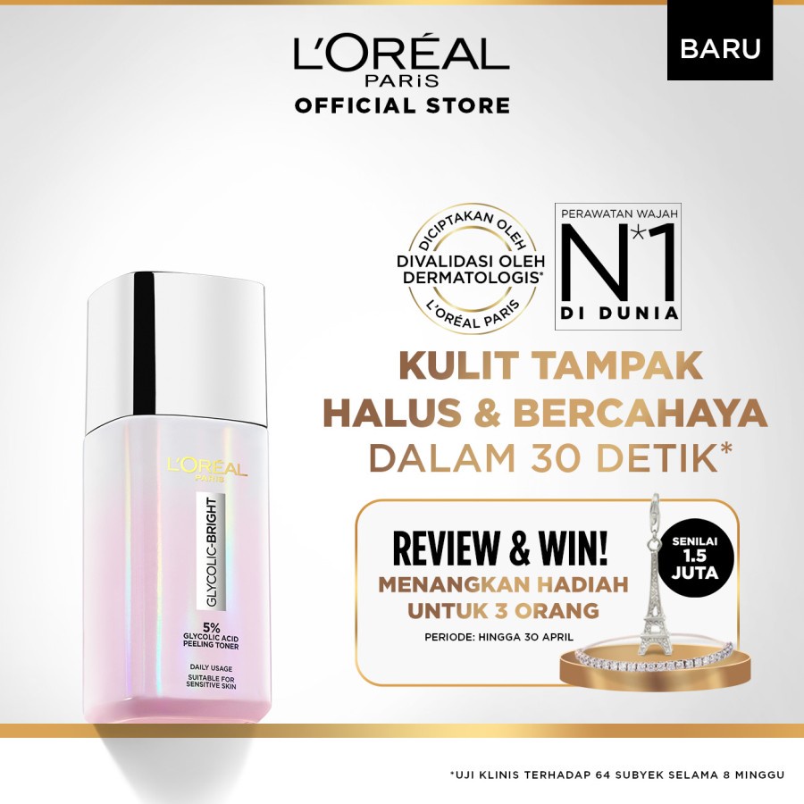 Jual Loreal Paris Dex Toner Glycolic Bright Glowing Peeling 65Ml ...