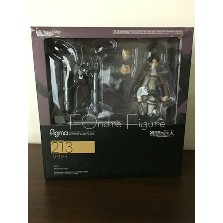 Jual Figma 213 Levi Attack On Titan Aot Max Factory Action Figure Kws ...