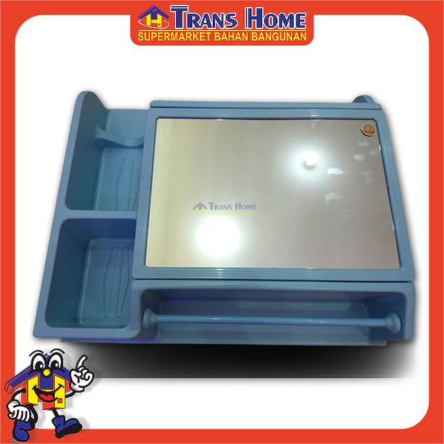 Jual Cabinet Tempat Sabun Kaca / Mirror Box MC-5 Sky Blue (MASPION ...
