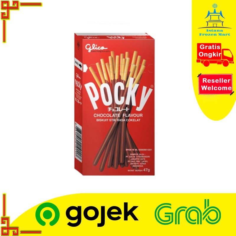 Jual Pocky Chocolate Biskuit Stik 47 Gram - GLICO | Shopee Indonesia