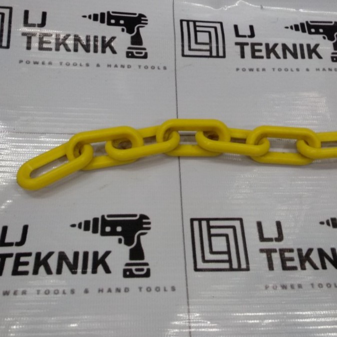 Jual RANTAI PLASTIK KUNING 8MM 8 MM CONE CHAIN PLASTIC YELLOW 8MM PER ...
