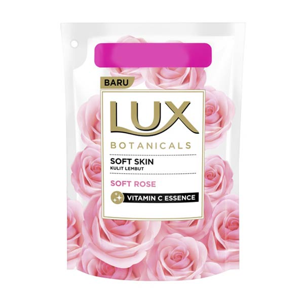 Jual LUX BODY WASH PINK SOFT ROSE LIQUID REFILL 400 ML | Shopee Indonesia