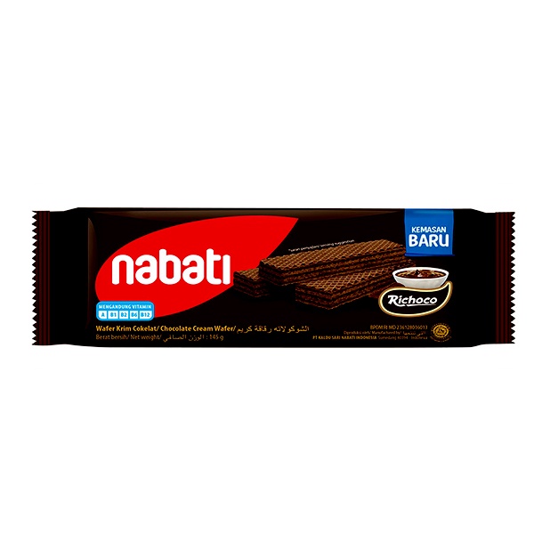 Jual NABATI RICHOCO WAFER KRIM COKELAT 122 GR | Shopee Indonesia