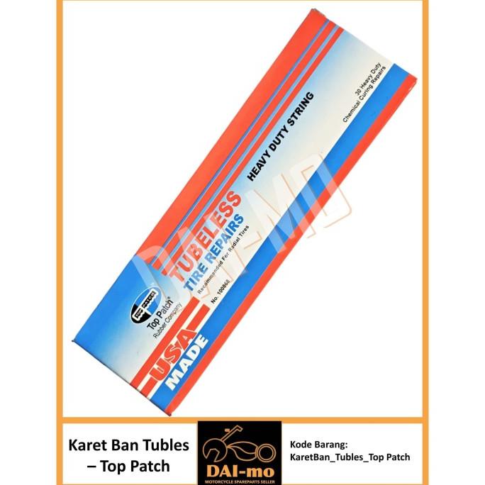 Jual Lem Cacing Ban Tubles USA/ Karet Ban Tubles Top Patch 1 dus isi 30 ...