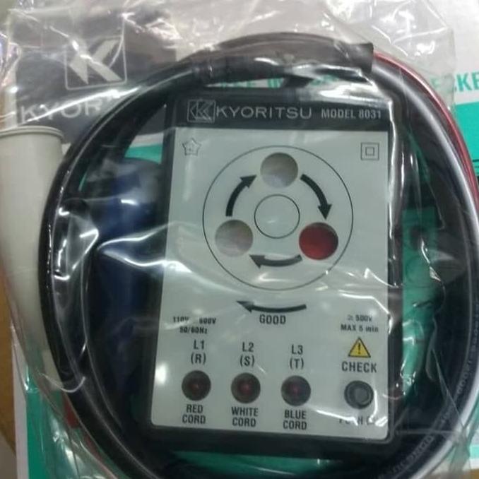 Jual Kyoritsu 8031 3 phase sequence rotation checker alat ukur Original ...