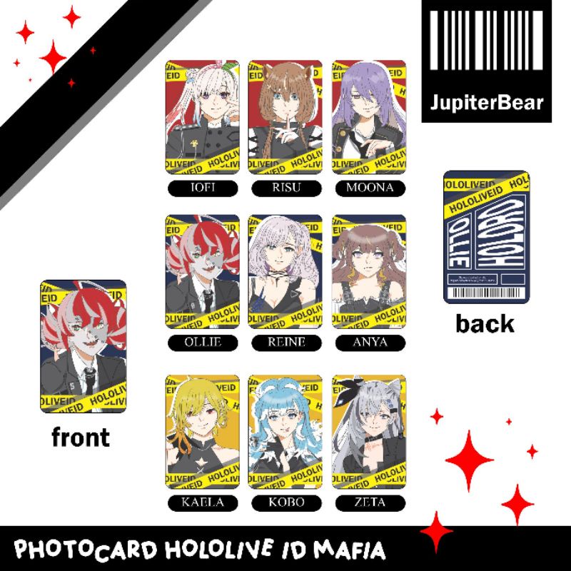 Jual [Hololive Id] Photocard art Print Hololive Id Mafia by juby ...