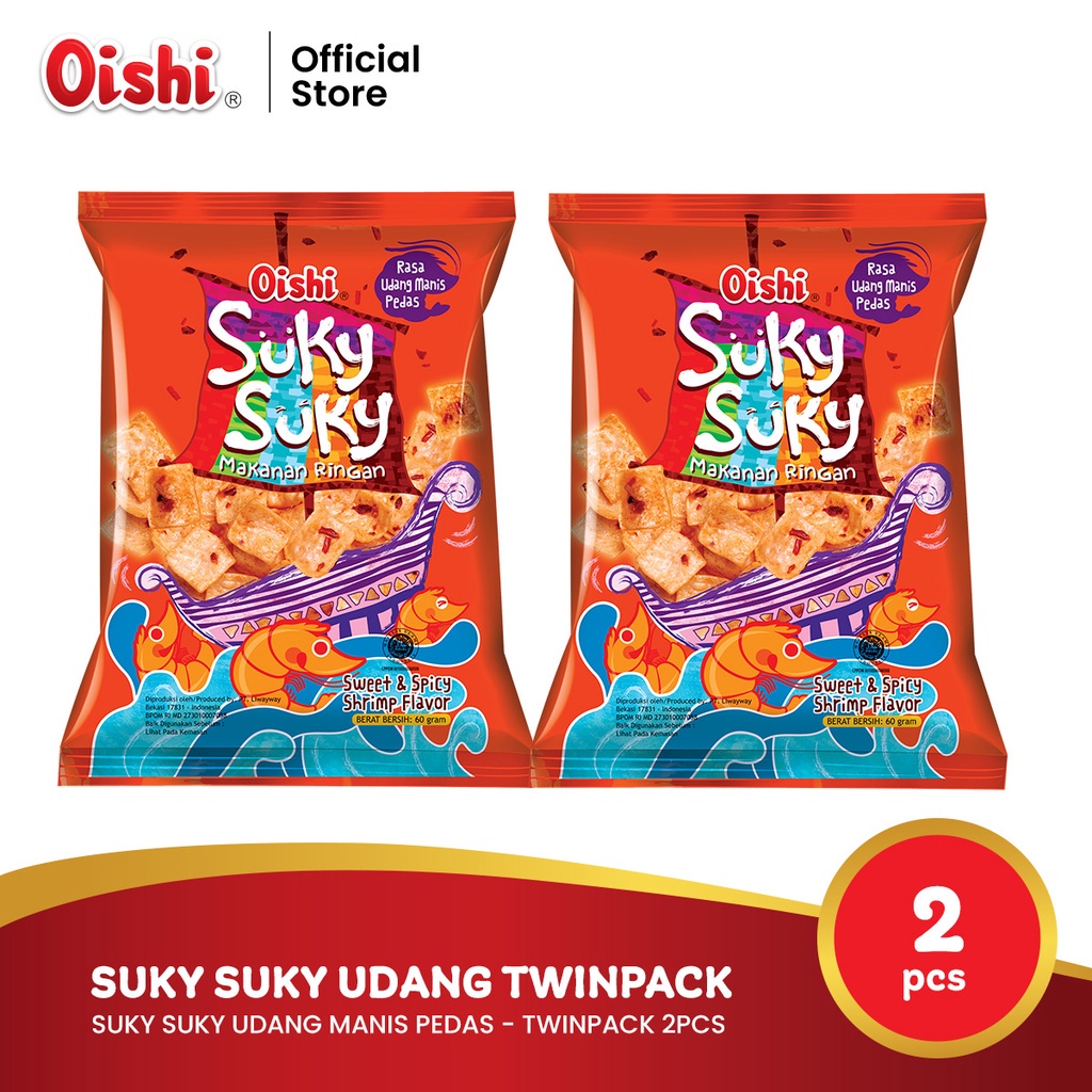 Jual Suky Suky Udang Manis Pedas - Twinpack 2pcs | Shopee Indonesia