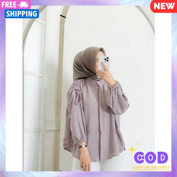 Jual Bluse Cewek Dewasa Oversize Ootd Cewe Mewah Murah Meriah Bluss ...