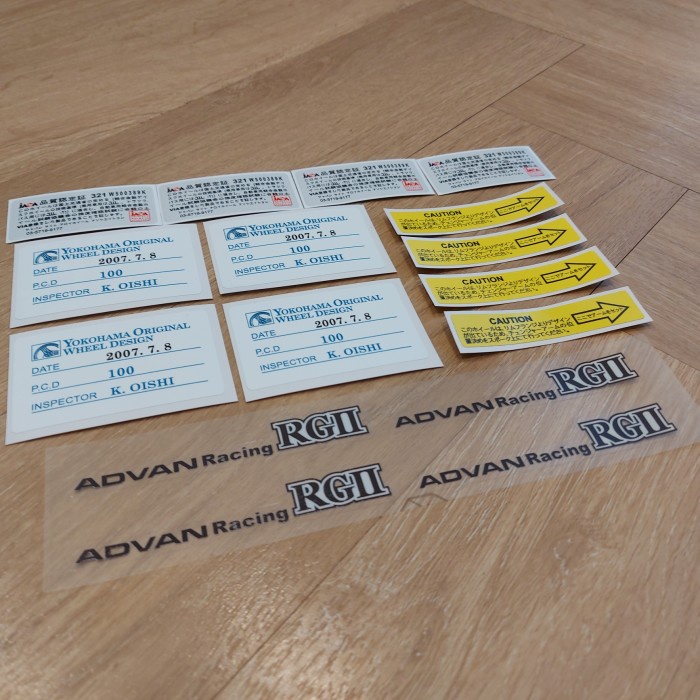Jual Stiker Velg Advan Rg2 Komplit Set Depan Belakang | Shopee Indonesia