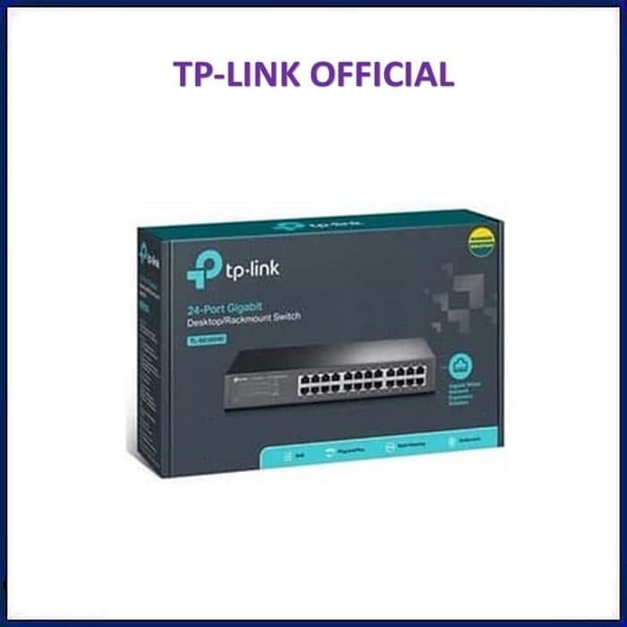 Jual NEW SERIES SWITCH HUB TPLINK 24 PORT TL-SG1024D GIGABIT DESKTOP ...