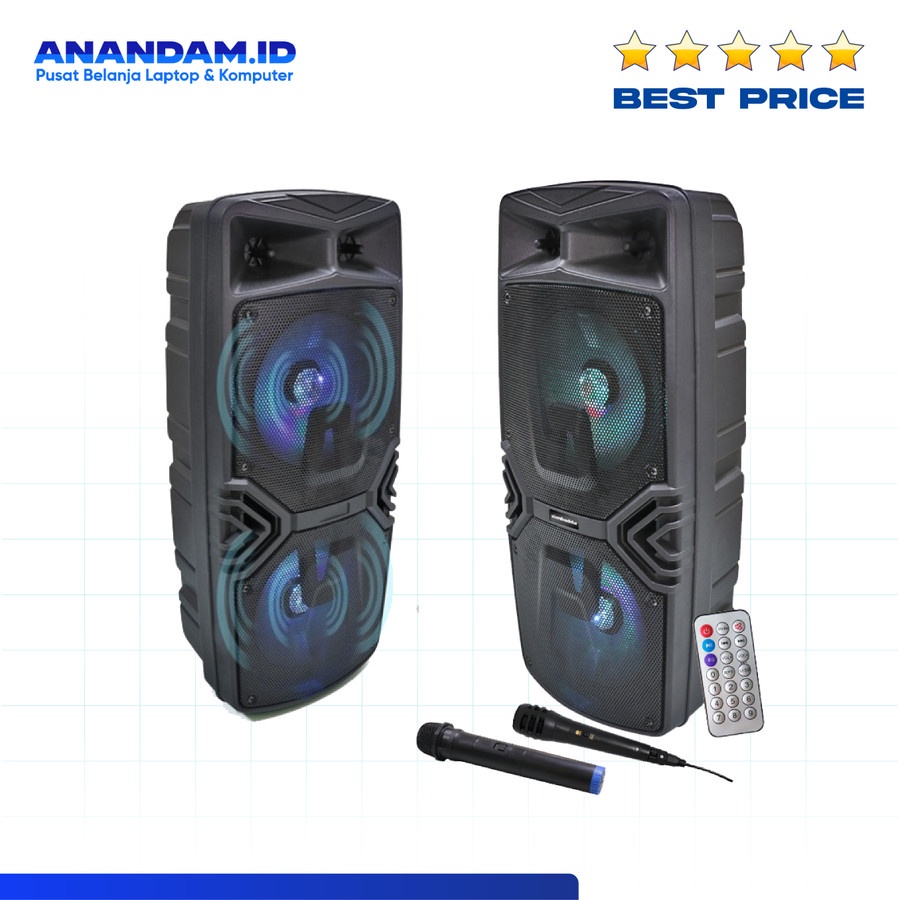 Jual Speaker Simbadda CST 28N Karaoke Bluetooth free 2 Mic | Shopee ...