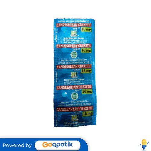 Jual CANDESARTAN CILEXETIL HEXPHARM 16 MG STRIP 10 TABLET | Shopee ...