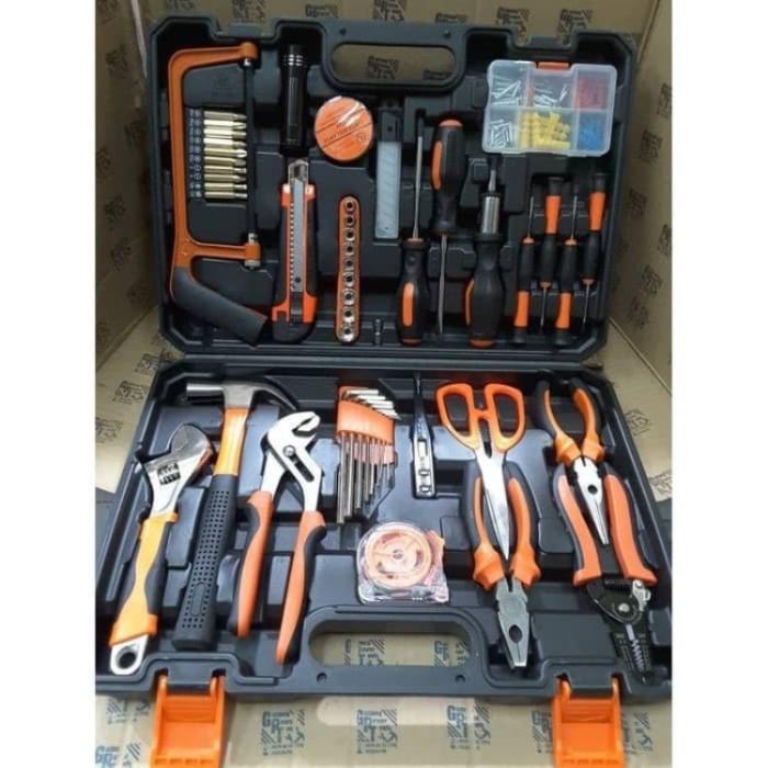 Jual Toolkit 100Pcs Toolset Perkakas Fset Toolbox Toolset Kt Toll Kit ...