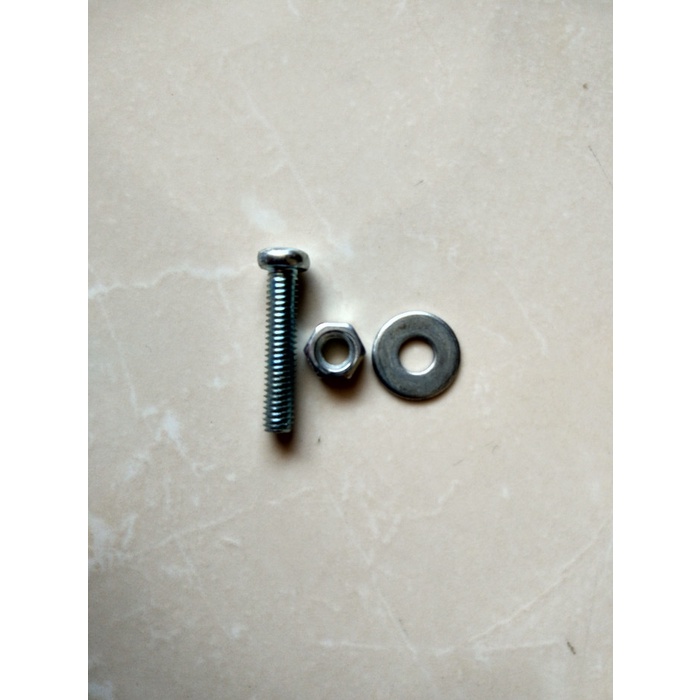 Jual Mur baut ring m4x40 m4 x 40 panjang 40mm | Shopee Indonesia