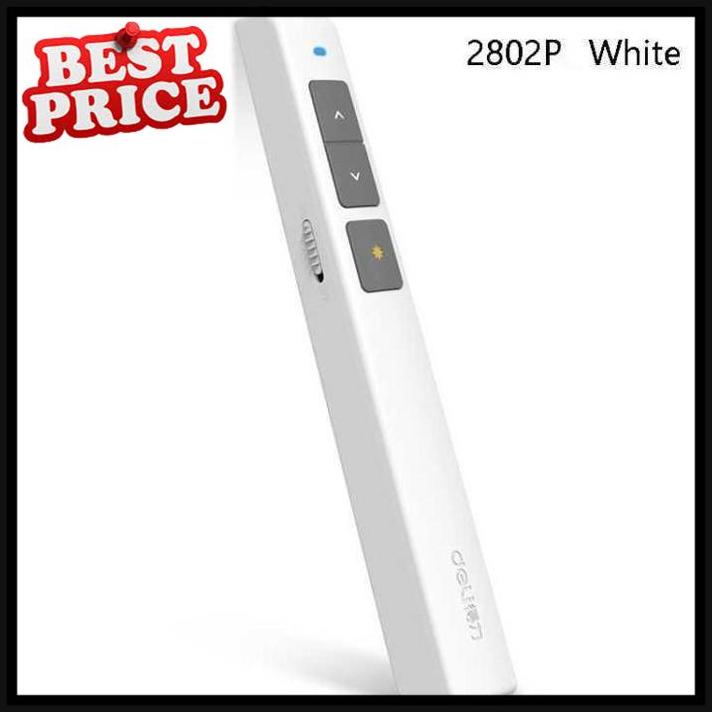 Jual DELI LASER POINTER PRESENTASI WIRELESS SLIDESHOW RED LIGHT 100 ...