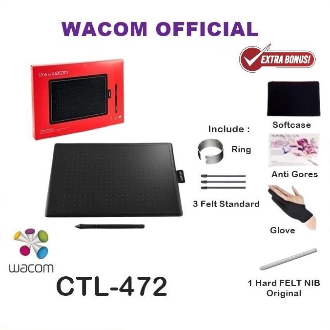 Jual Wacom One by CTL-472/K0-CX Creative Pen Tablet CTL472 CTL 472 K0 ...