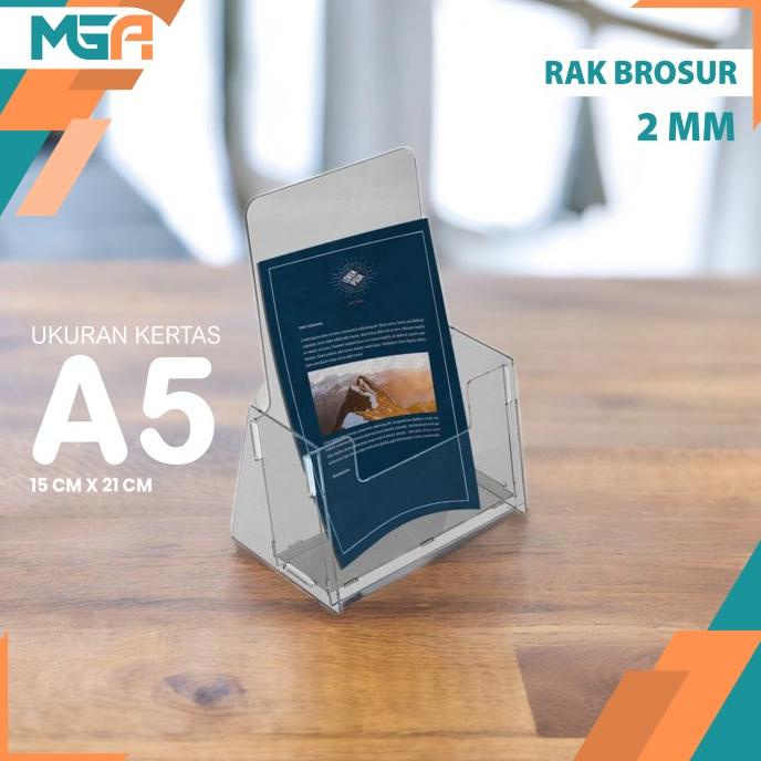 Jual Akrilik Tempat Brosur / Rak Brosur A5 / Acrylic Flyer Holder ...