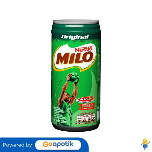 Jual MILO ACTIVE-GO ORIGINAL 240 ML KALENG | Shopee Indonesia