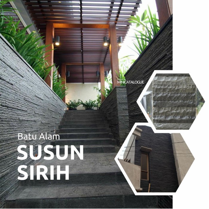 Jual Batu alam Susun sirih Andesit | Shopee Indonesia