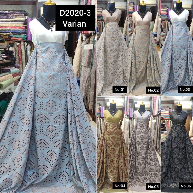 Jual Kain Katun Bordir Emboss Sumba D2020-3 Varian | Shopee Indonesia