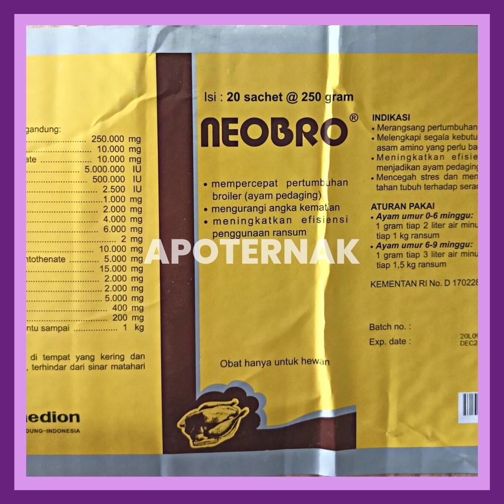 Jual NEOBRO 250 gr | Multivitamin Penambah Berat Bobot Penggemuk Ayam ...