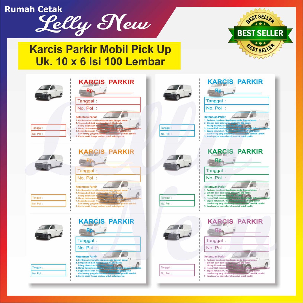 Jual KARCIS PARKIR MOBIL PICK UP | Shopee Indonesia