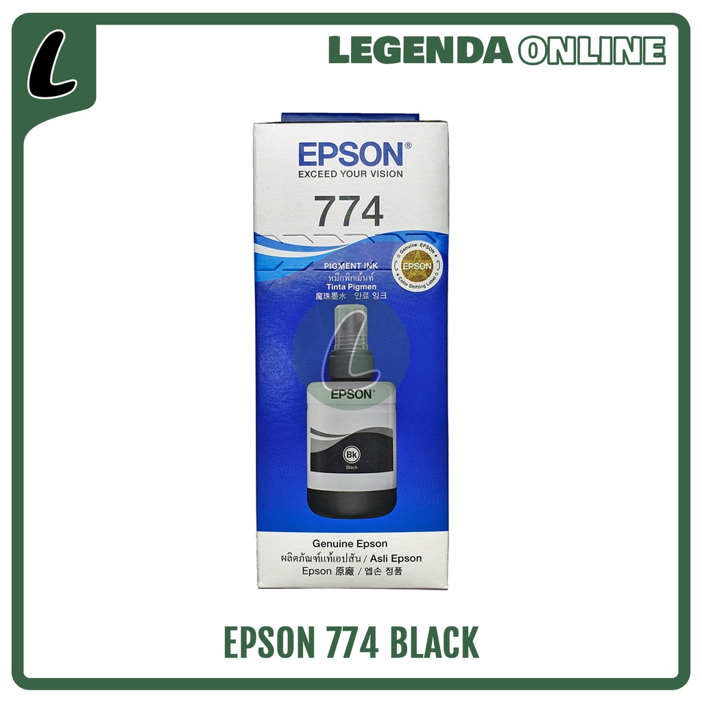 Jual Tinta Epson 774 T7741 Black Original (untuk M100/M200/L605/L655 ...