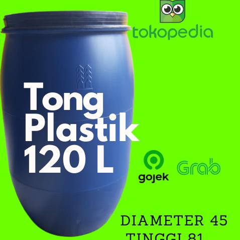 Jual Tong 120 L / Drum Air / Tong Sampah / Drum Plastik Liter tempat ...