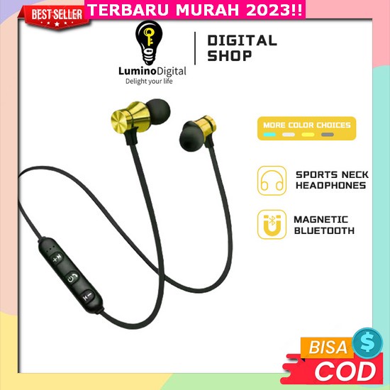 Jual Headset Bluetooth Murah Ear Earphone Bando Kabel Promo Earphone ...