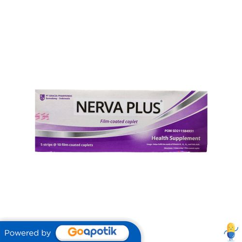 Jual NERVA PLUS BOX 50 KAPLET | Shopee Indonesia