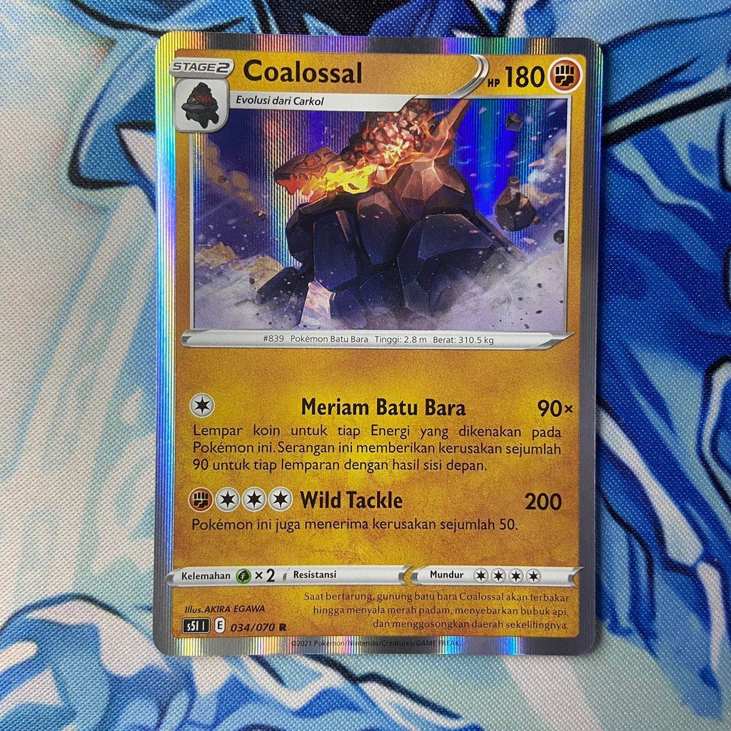 Jual pokemon Indonesia coalossal 034/070 R original | Shopee Indonesia