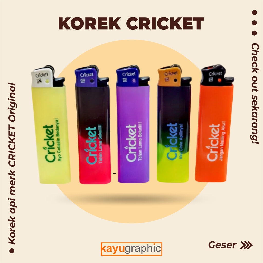Jual korek api cricket ecer (pcs) | Shopee Indonesia