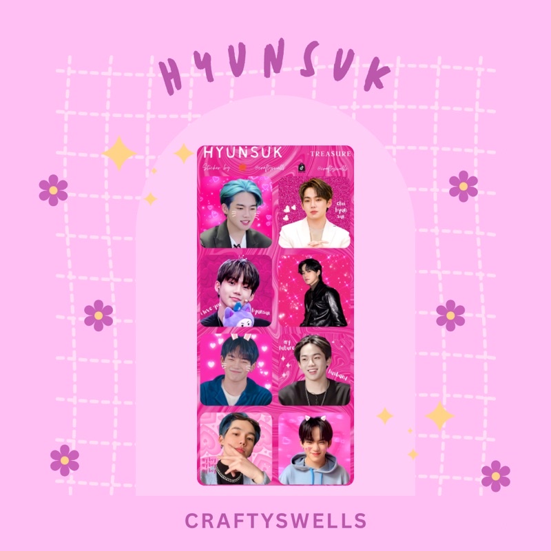 Jual STIKER DECO MEMBER TREASURE JIHOON JUNGHWAN ASAHI YOSHI DOYOUNG ...