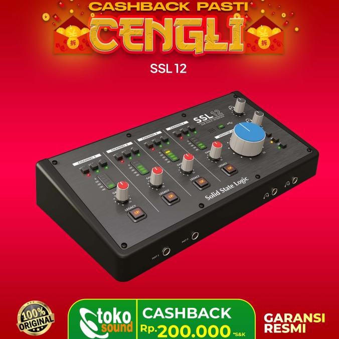 Jual Solid State Logic Ssl12 Usb Audio Interface 12 Input 8 Output 7808