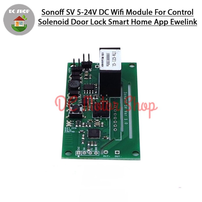 Jual NEW SERIES SONOFF SV 5-24V DC WIFI MODULE FOR CONTROL SOLENOID ...