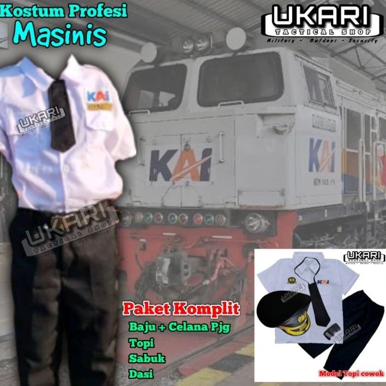 Jual Baju Masinis Anak Logo Terbaru Seragam Profesi Karnaval Pocil ...