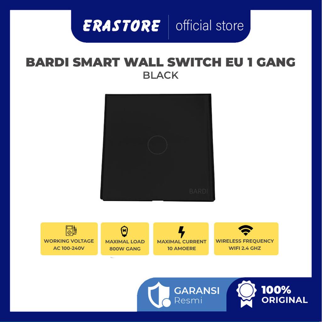 Jual BARDI Smart Wall Switch EU 1 Gang - Black | Shopee Indonesia