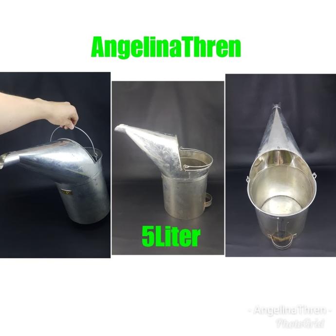 Jual Literan Oli / Corong Oli / Literan Minyak 5Liter dengan Corong ...