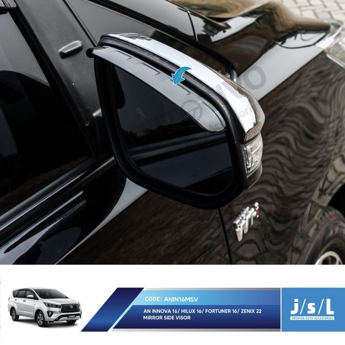 Jual Talang Air Kaca Spion JSL Innova Zenix Side Mirror Visor | Shopee ...
