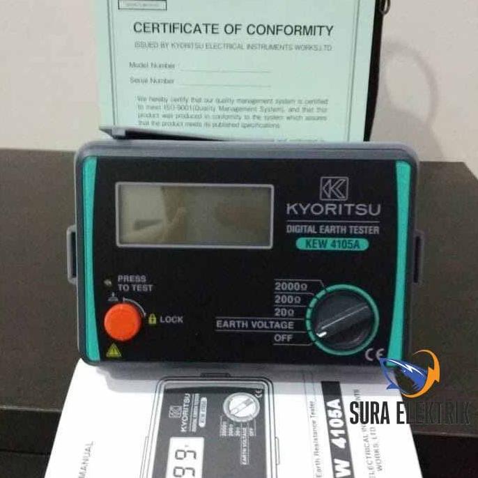 Jual Digital Earth Tester Megger Grounding 4105 A Kyoritsu | Shopee ...